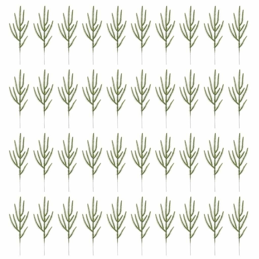 Набор из 40 реалистичных сосновых веточек, украшающих Рождественскую елку, для фестиваля своими руками