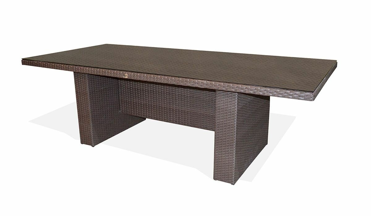 Стол из искусственного ротанга Сорренто, темно-коричневый, 180х100 см