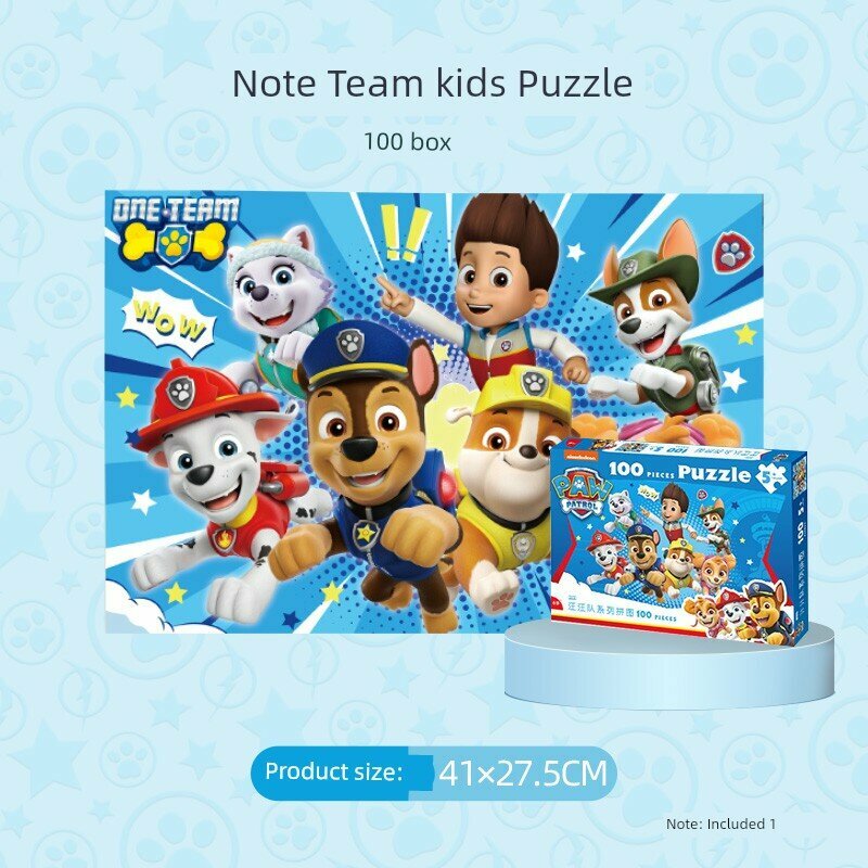 PAW Patrol детский пазл для детей 5-8 лет - 100 деталей, картонная коробка, высококачественный дизайн