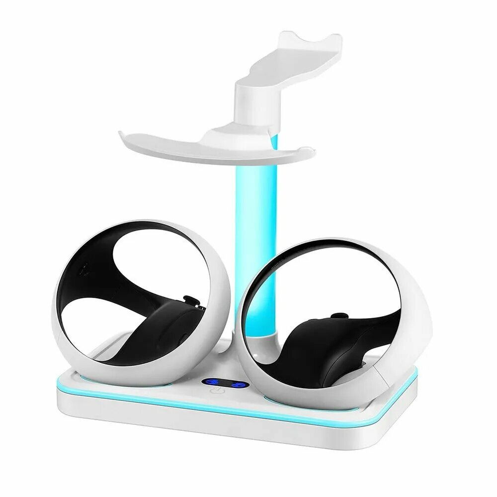 Зарядная док-станция для PS VR2, органайзер для шлема VR, контроллеров и наушников, магнитная беспроводная зарядка, быстрая и удобная зарядка