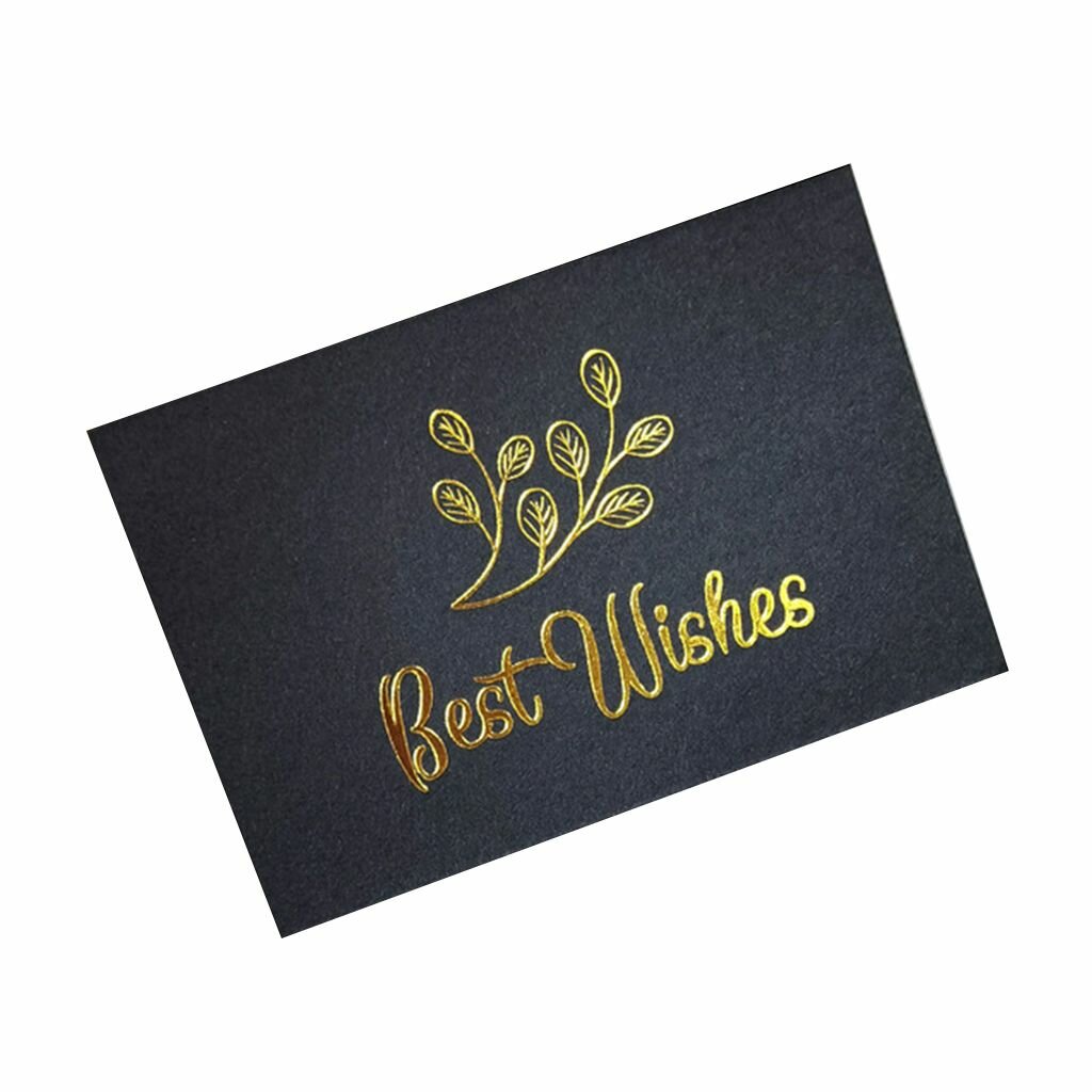 1 упаковка из 100 листов, поздравительная открытка с благодарностью-черный-blessing