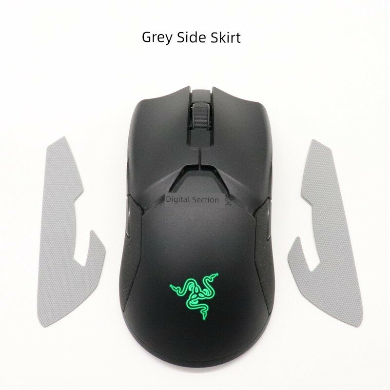 Серая боковая панель замены для беспроводной мыши Razer Viper Ultimate - гладкое прилегание