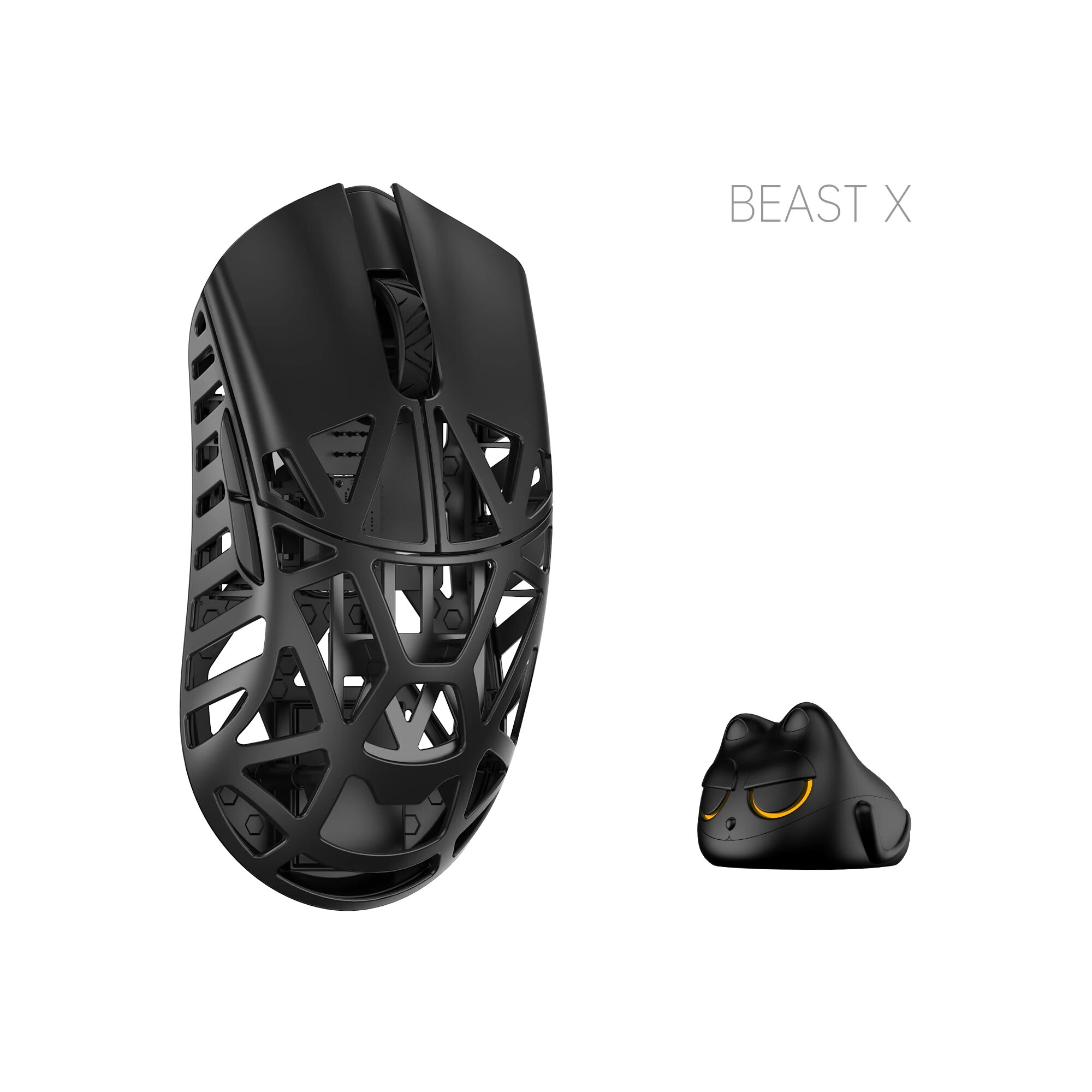WLMOUSE Beast X Pro 39g беспроводная игровая мышь Black(Side Slits)
