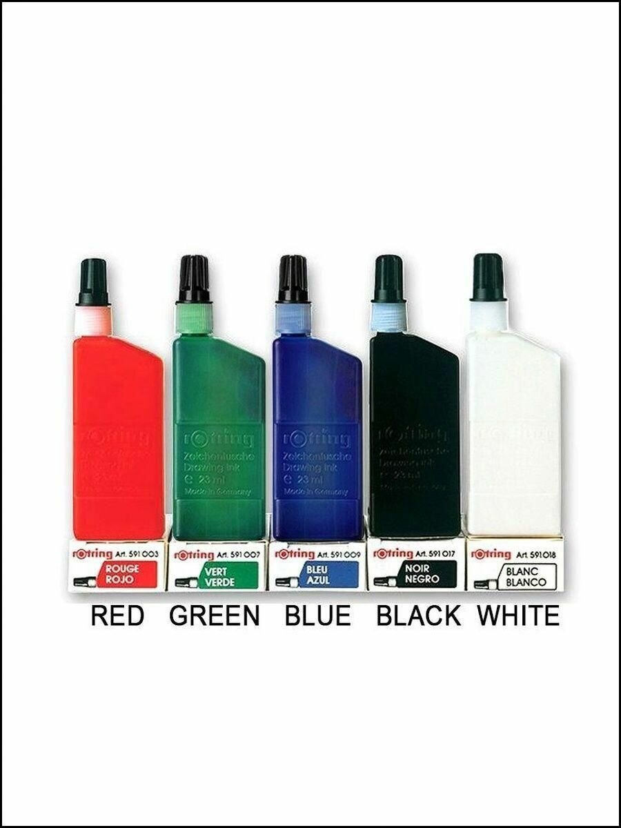 Тушь для рисования Rotring чернила 23 мл черный for isograph ручка