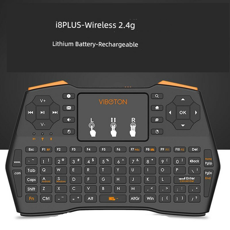 Мини-клавиатура Bluetooth с подсветкой, умная клавиатура и мышь для ТВ-приставки, HTPC, ноутбука, беспроводная