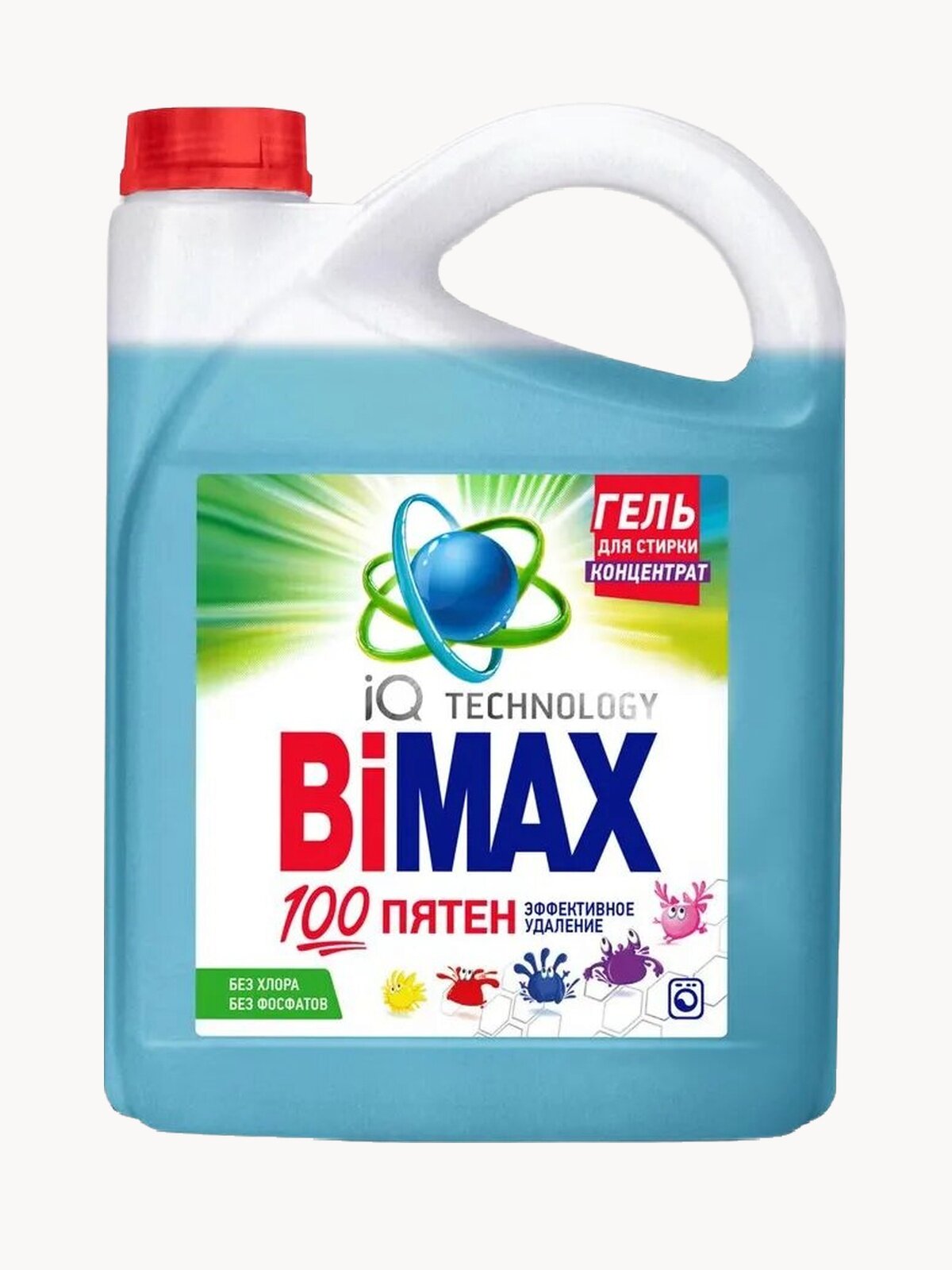 Гель для стирки Bimax 100 пятен, 4,8 кг.