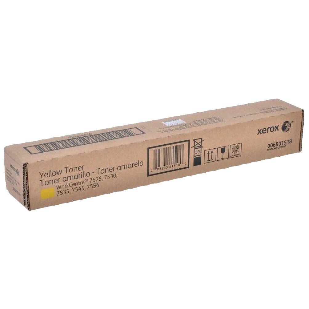 Картридж Xerox 006R01518 желтый для Xerox WorkCentre 7525/ 7530/ 7535/ 7545, 15000 страниц, оригинальный