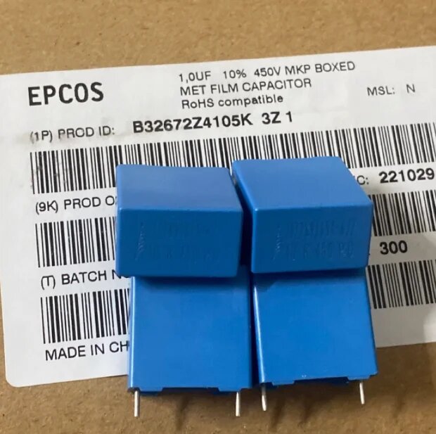 Пленочные конденсаторы EPCOS B32672Z4105K 1 мкФ 450 В