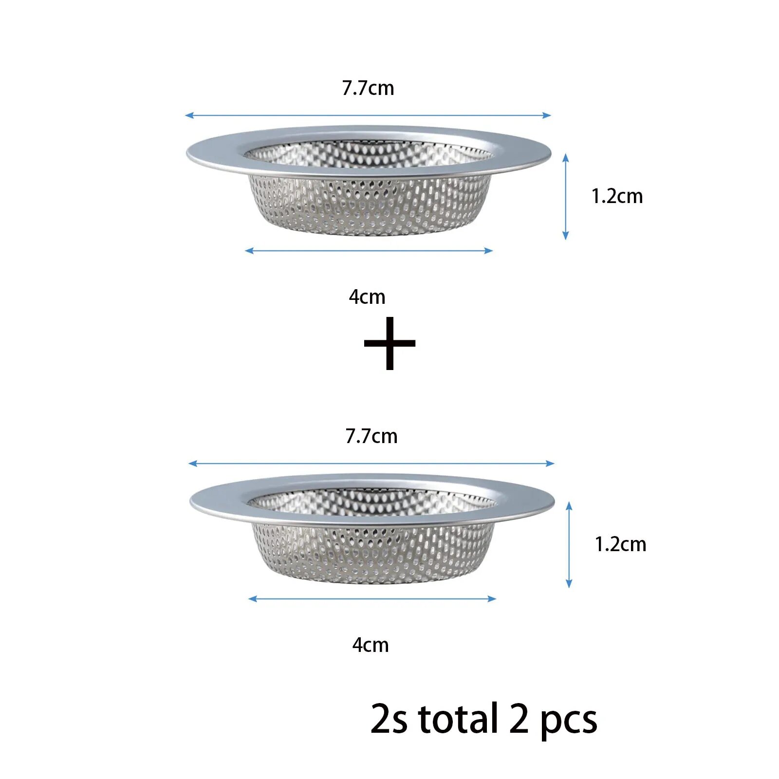 Сливы для раковины из нержавеющей стали, 2 шт 2S