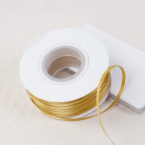 3 Мм Двусторонняя Полиэстеровая Атласная Лента 100 Ярдов Для Упаковки Подарков, Украшений Для Свадебного Душа