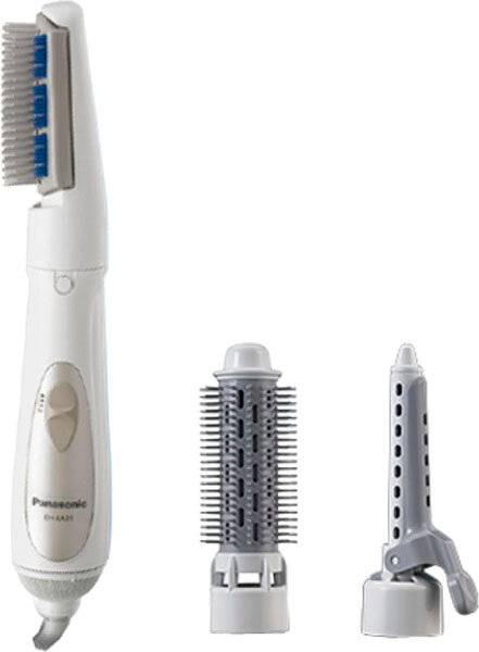 Фен-щетка Panasonic EH-KA31-W615, бело-серая, стильный аксессуар для ванной