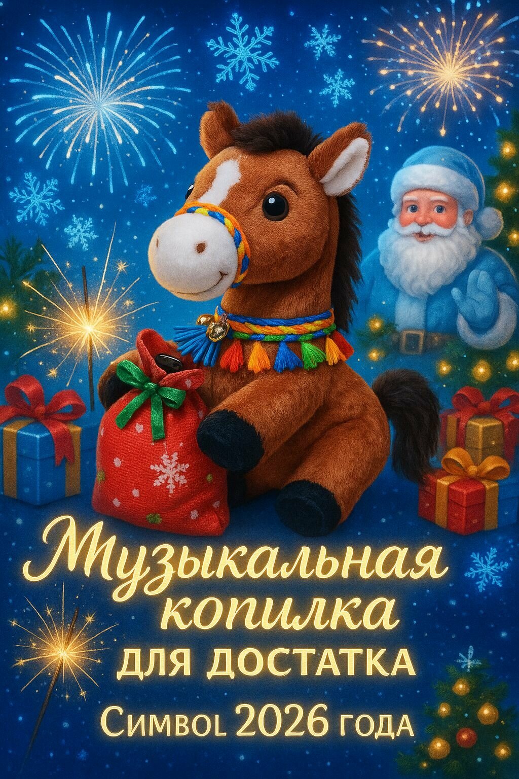 Музыкальная копилка для детей Лошадка 2026