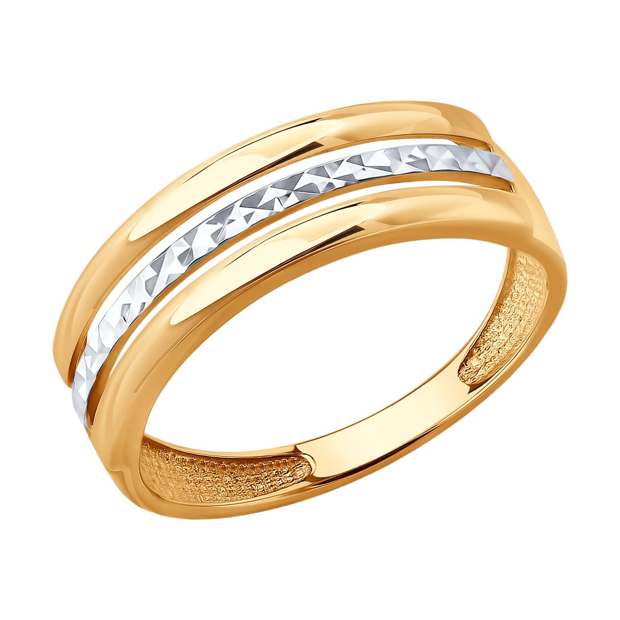 Кольцо Diamant online, красное золото, 585 проба