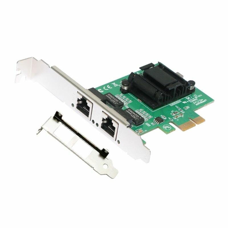 Беспроводной модем, Двухпортовая гигабитная сетевая карта PCI E, 1 комплект
