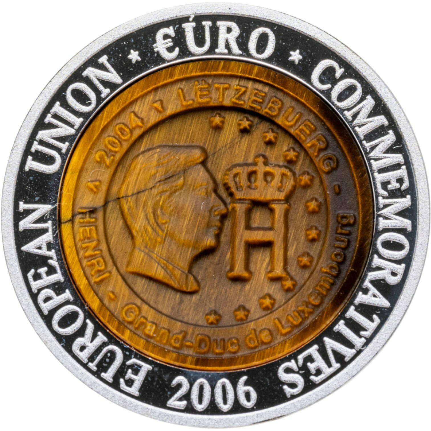 Северная Корея 700 вон 2006 "Серия памятных мероприятий Европейского союза в честь Евро Люксембург", Серебро 999, в сохранности Proof