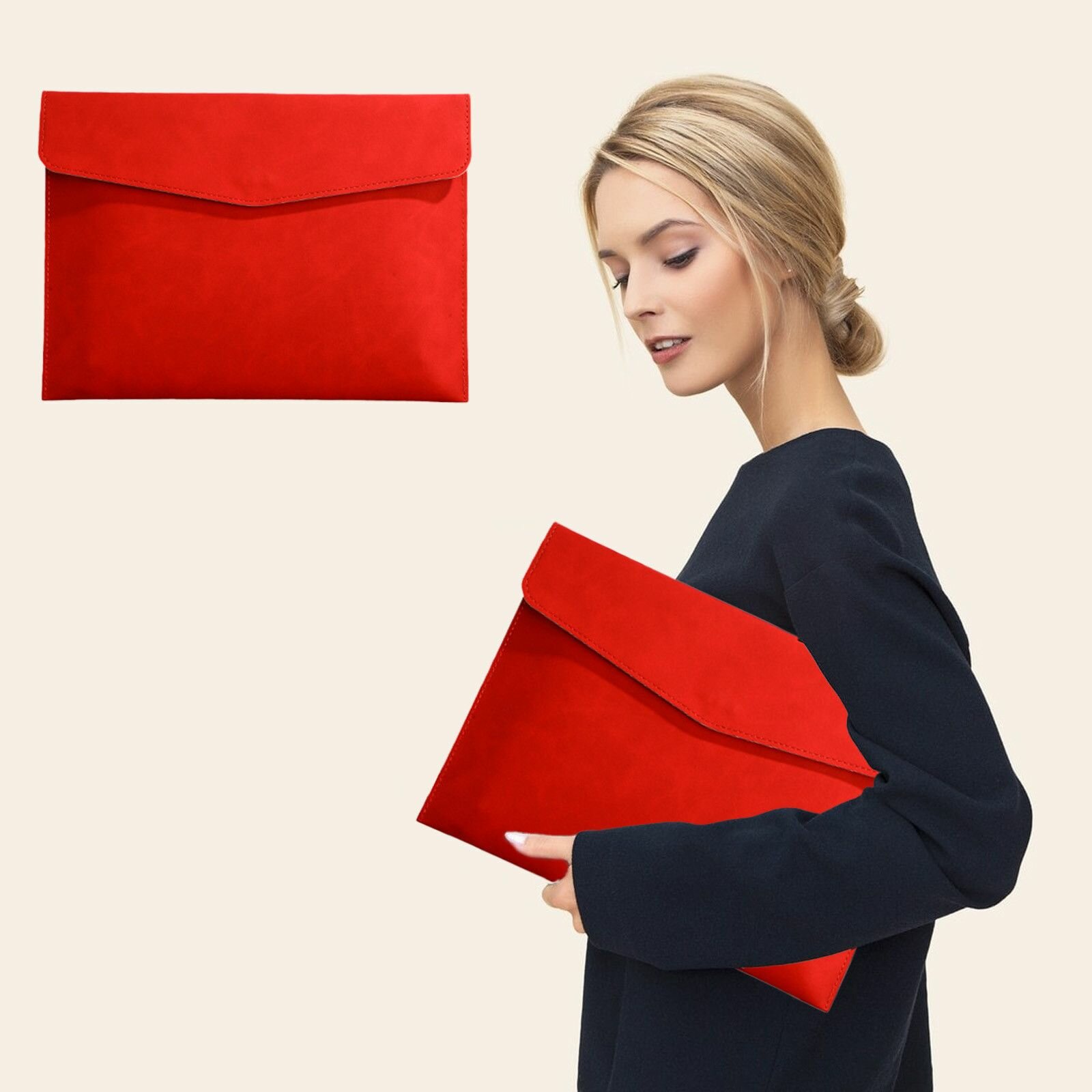 Кожаная сумка-папка формата А5