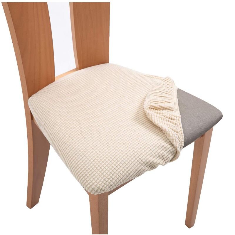 Dining chair seat covers modern brand furniture protector beige