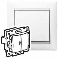 Переключатель проходной 2-кл. СП Valena 10А IP31 механизм бел. (DIY-упак.) IEK 694266