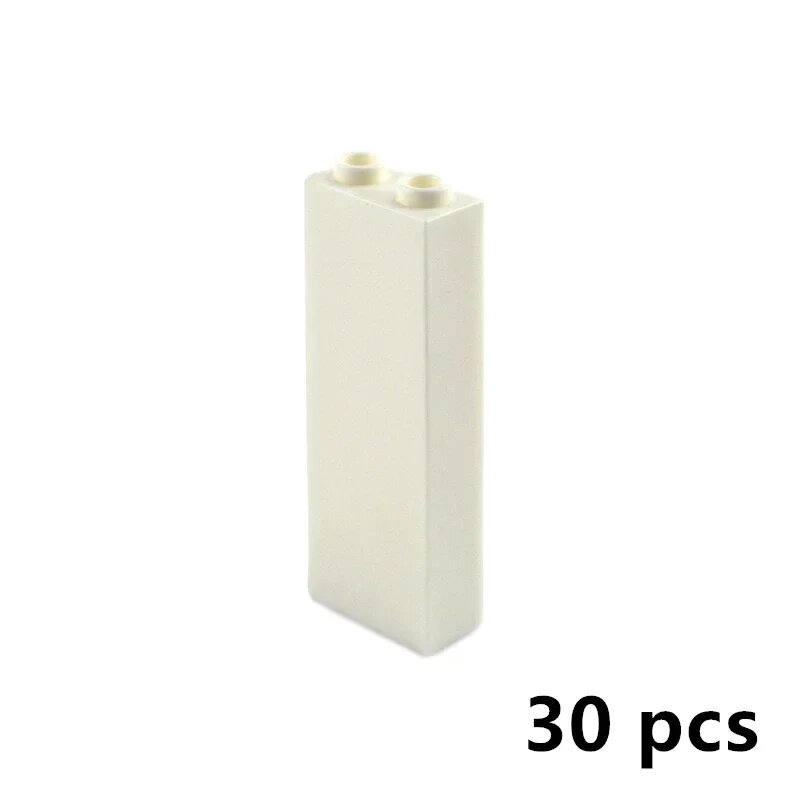 Конструктор VEK блоки 1x2x5 Белый 30шт