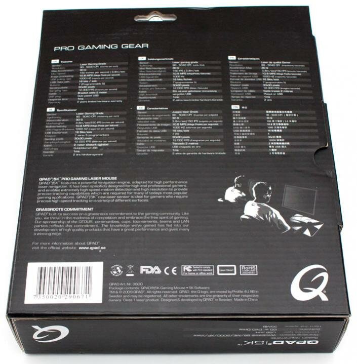 QPAD 5K Pro Gaming Laser Mouse — фото 1