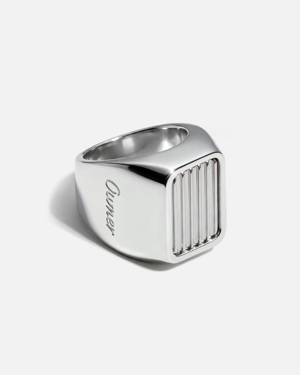 Печатка, серебро, 925 проба, родирование