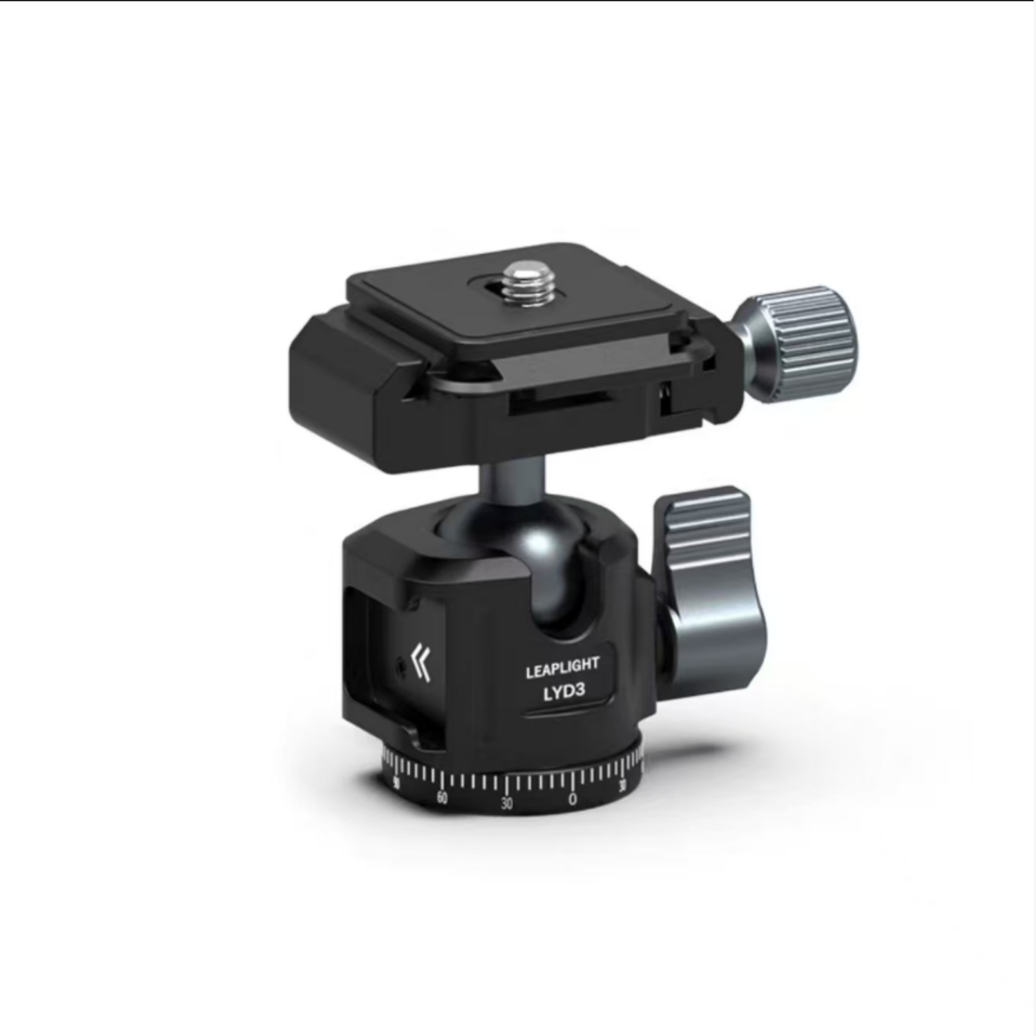 Шаровидная головка с винтом 1/4 дюйма, плата быстрого съема Arca-Style, 360° вращение, интерфейс с резьбой 1/4 дюйма и 3/8 дюйма, для адаптеров камер, штативов, моноподов, слайдеров и цифровых зеркальных камер, материал металл, модель LYD3, совместимость