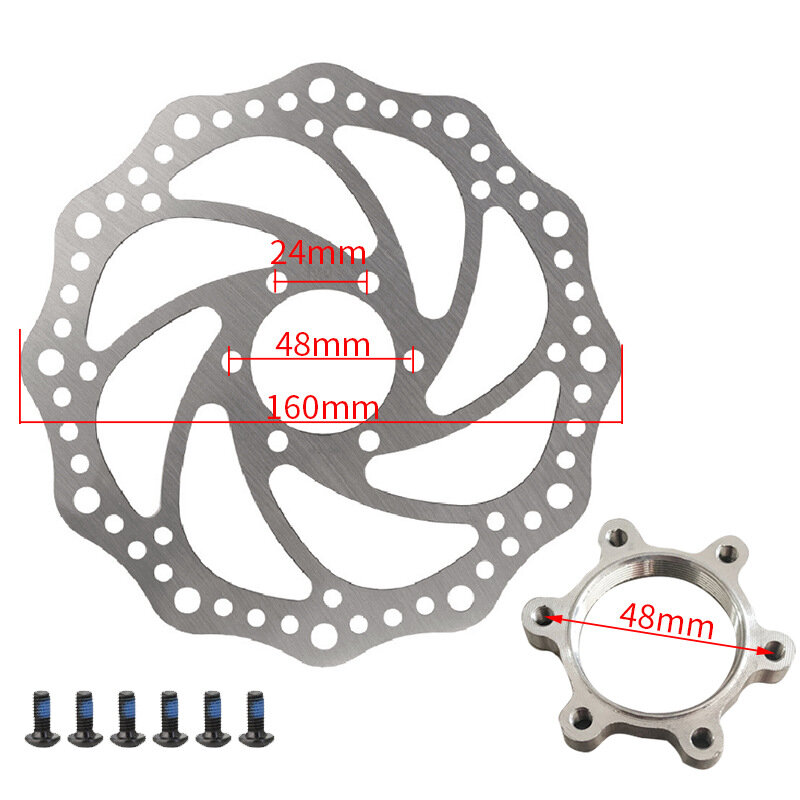 Диск фланцевый ZOOM для горного велосипеда, с 48 отверстиями, для дисковых тормозов