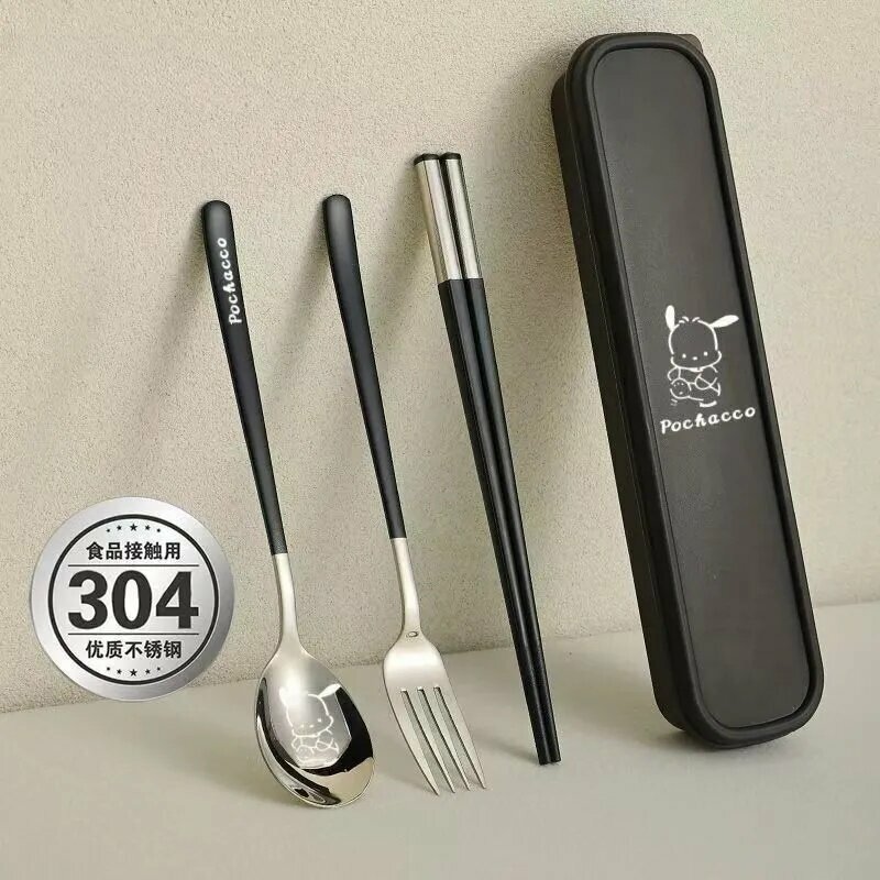 Вилка для салата 3 предм. черный матовый