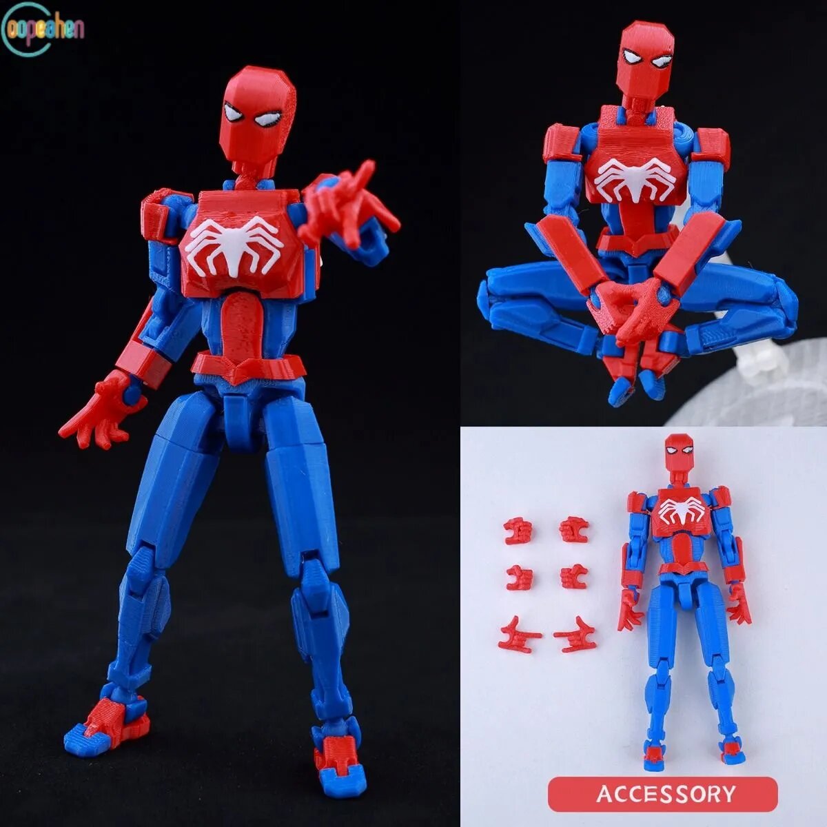 Экшн-фигурка Marvel Legends - Человек-паук и Веном, 3D печать