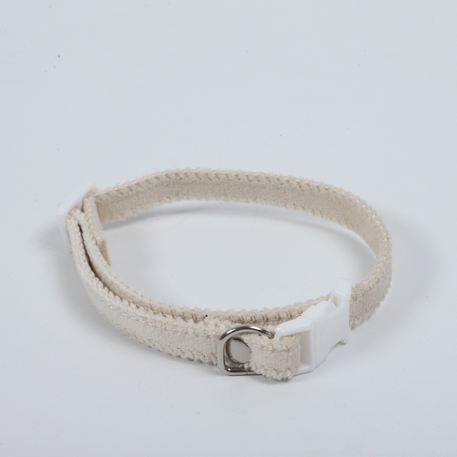 Удобный ошейник для маленьких собак, белый цвет, регулируемый безопасный галстук с отражающей полосой