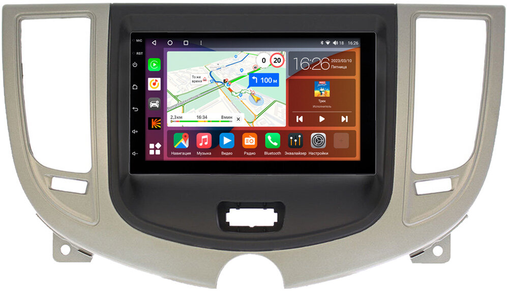 Штатная магнитола Chery M11 (А3) 2010-2015 Canbox EVO 5821-RP-CH11-189 Android 14 (4G-SIM, 6/128, DSP, QLed, AI, 360)