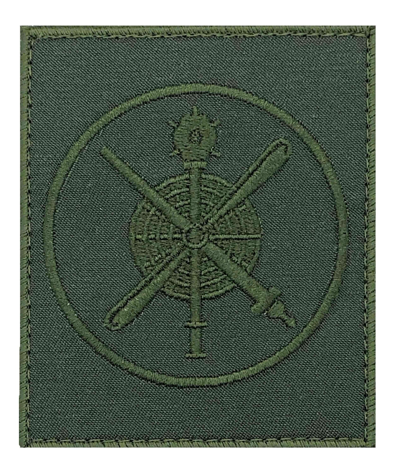 Шеврон вышитый ВКС полевой оливковый