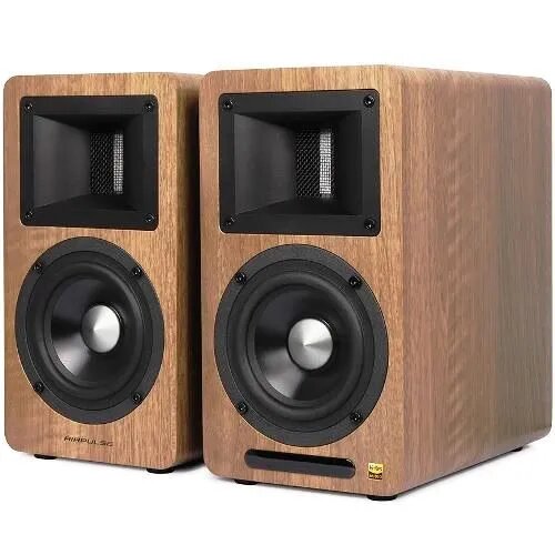 Беспроводная акустика Edifier Airpulse A80 Pinwood мощность 100 Вт, Bluetooth v5.0, пульт, светлое дерево