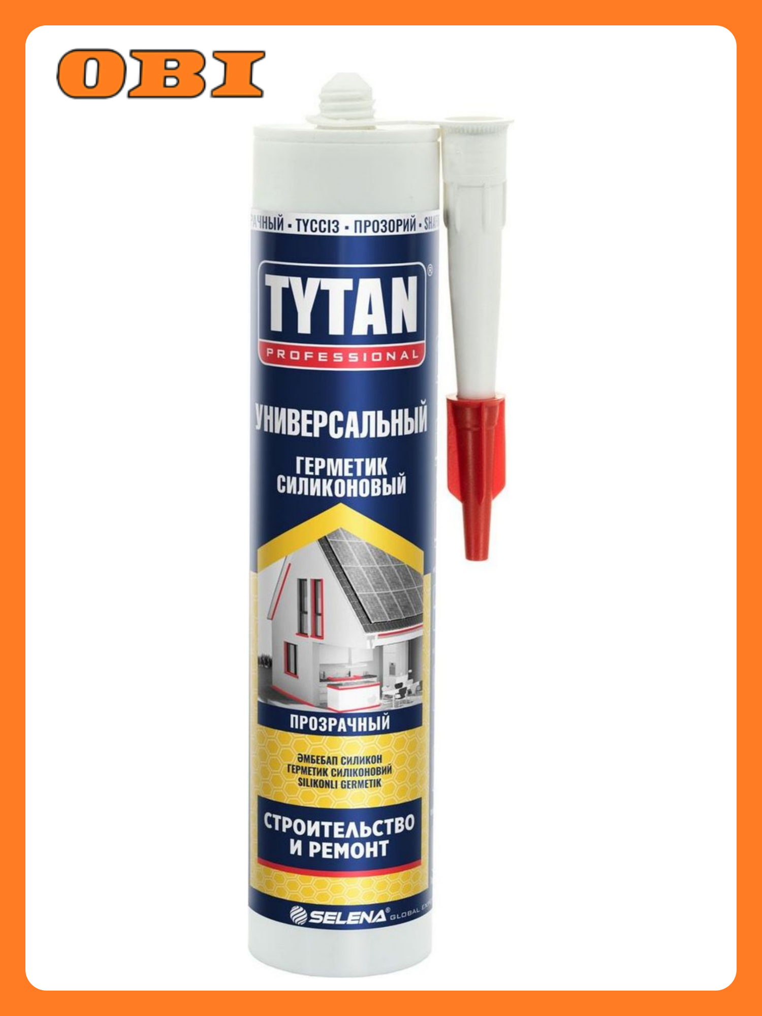 Герметик TYTAN, силиконовый, универсальный, бесцветный, 280мл