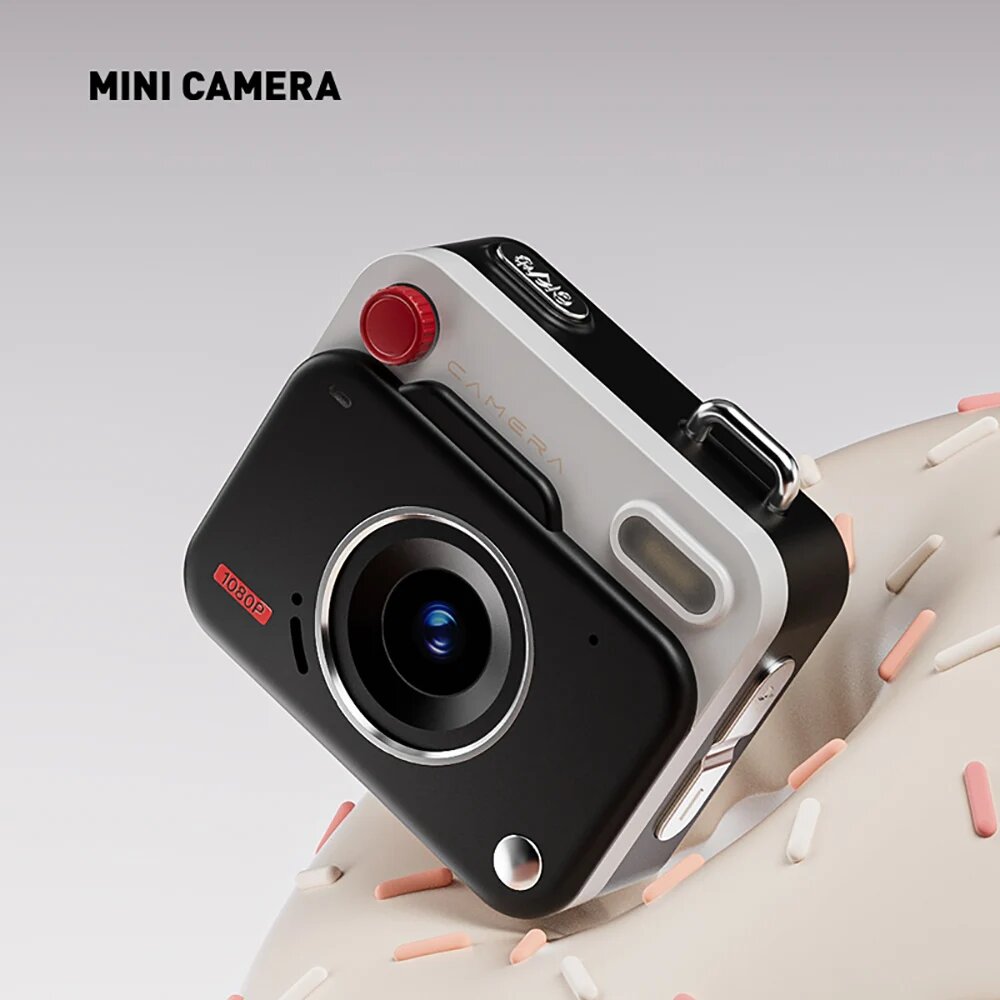 Детская мини-видеокамера kebidumei Y6000 1080P Camera Add 16G Card, Black