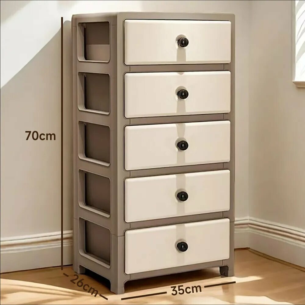 Комод, 5 ящ, 26х26x70 см
