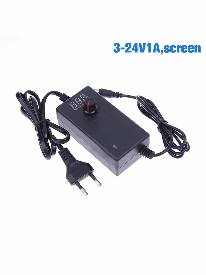 (Европейский манометр) 3-24 В Регулируемый адаптер питания напряжения