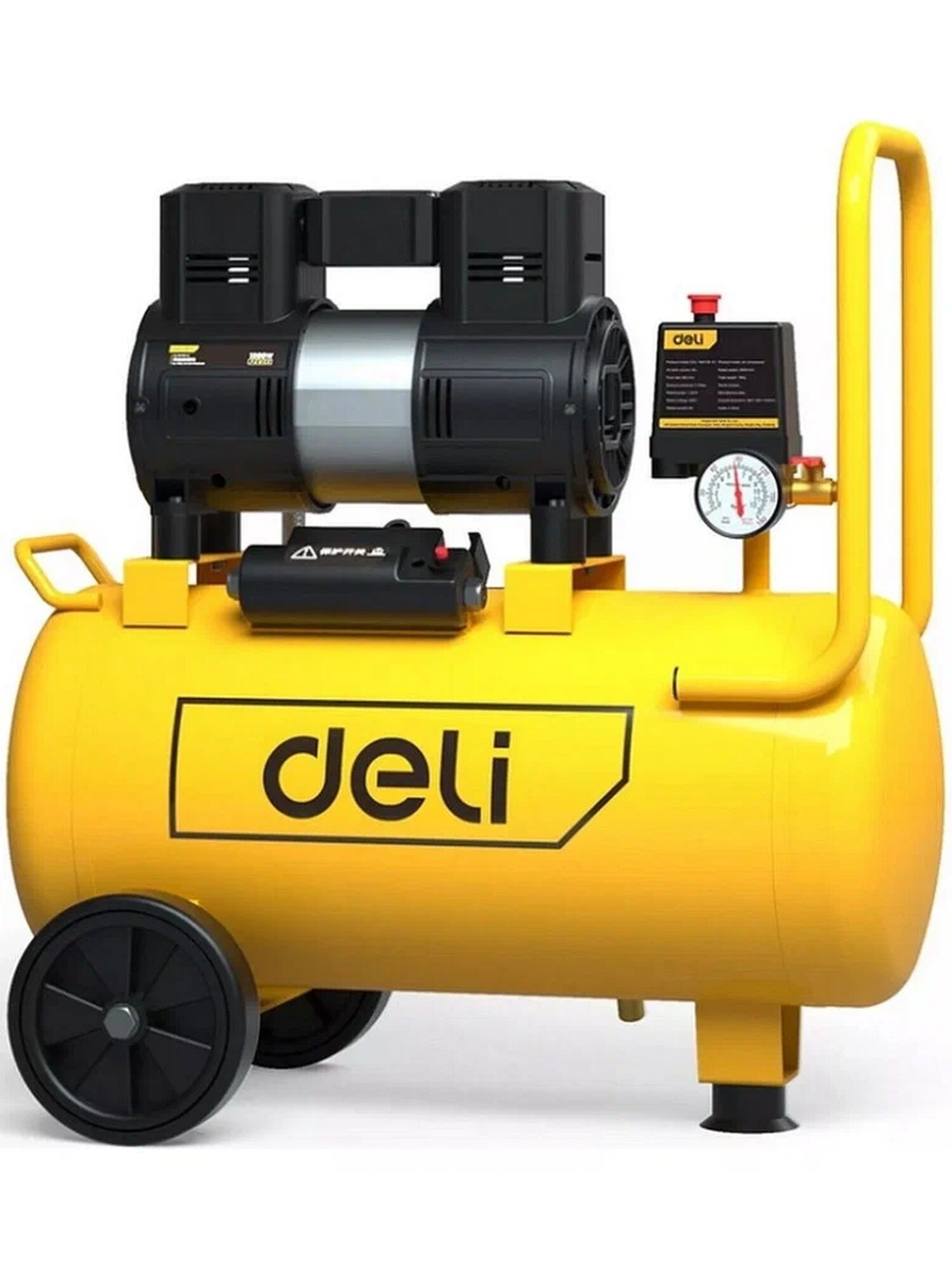 Компрессор Deli DL-WKY25-E1, поршневой, безмасляный, 25 л, 1.2 кВт