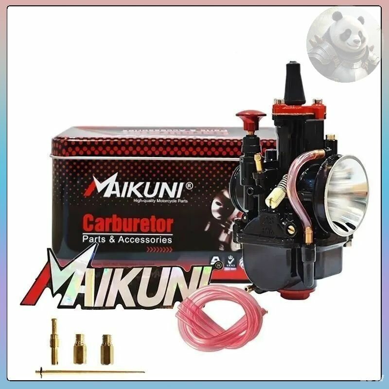 Карбюратор MIKUNI PWK 21 мм, подходит для двигателей Yamaha, Honda, Kawasaki, Suzuki 2T/ 4T, совместим со скутерами, квадроциклами, мотоциклами (90-110 куб. см)