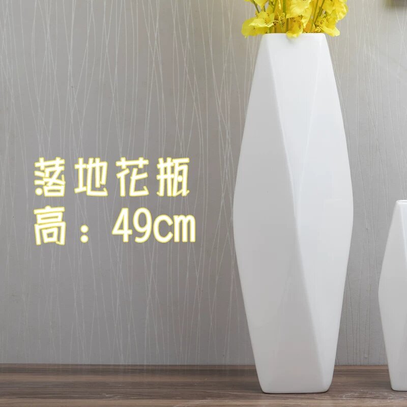 Бамбуковая ваза для фэн-шуй, композиция из цветов, напольная ваза для счастливого бамбука, керамическая ваза, простой