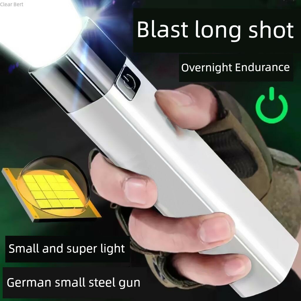 Базовый светодиодный фонарик 940К низкая яркость 3 режима USB зарядка 15-минутный срок службы медленная зарядка