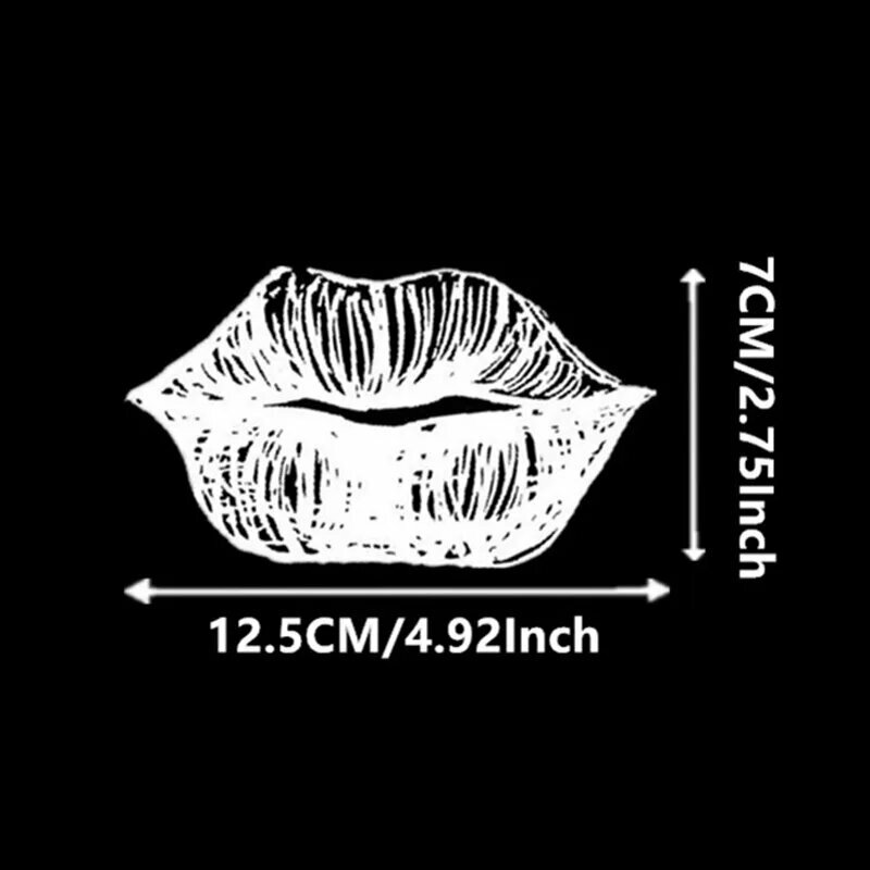 Наклейка на одежду "Губы", 12.5x7 см, Медь