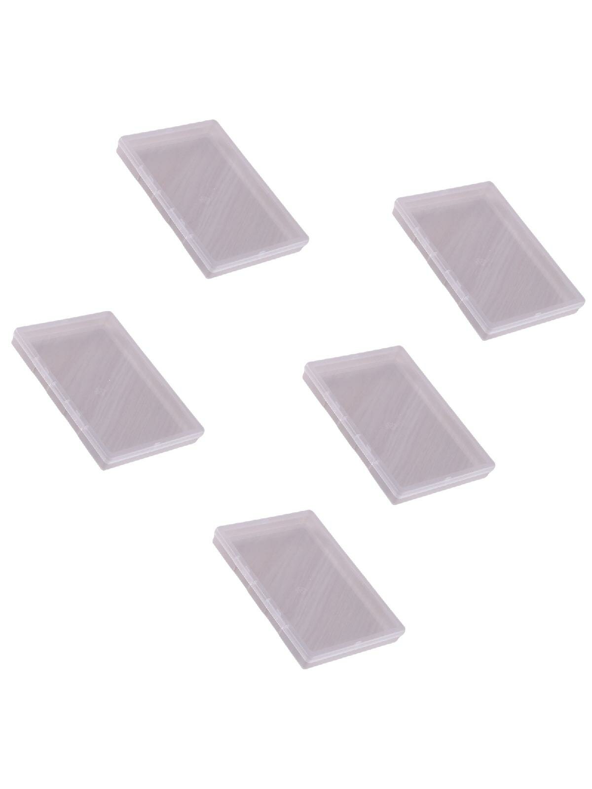 5 Штук штабелируемых плоских коробок Прозрачный контейнер для хранения писем и бумаги