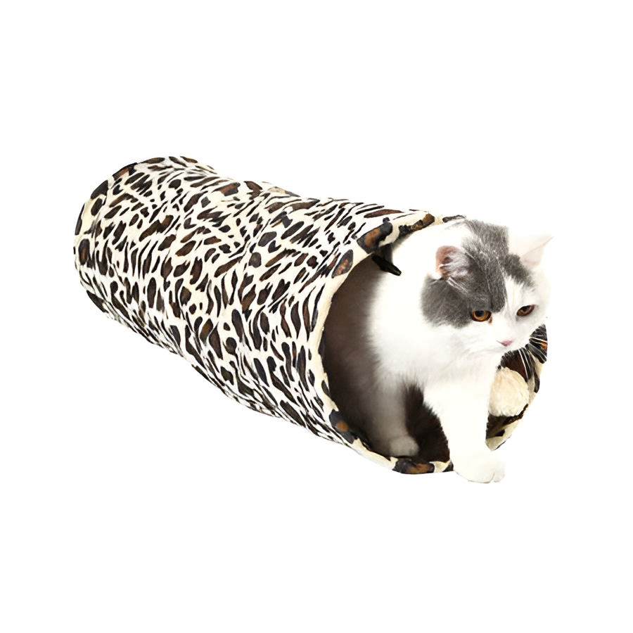 HOMECAT 90 см х 25 см игровой тоннель для кошек шуршащий леопард