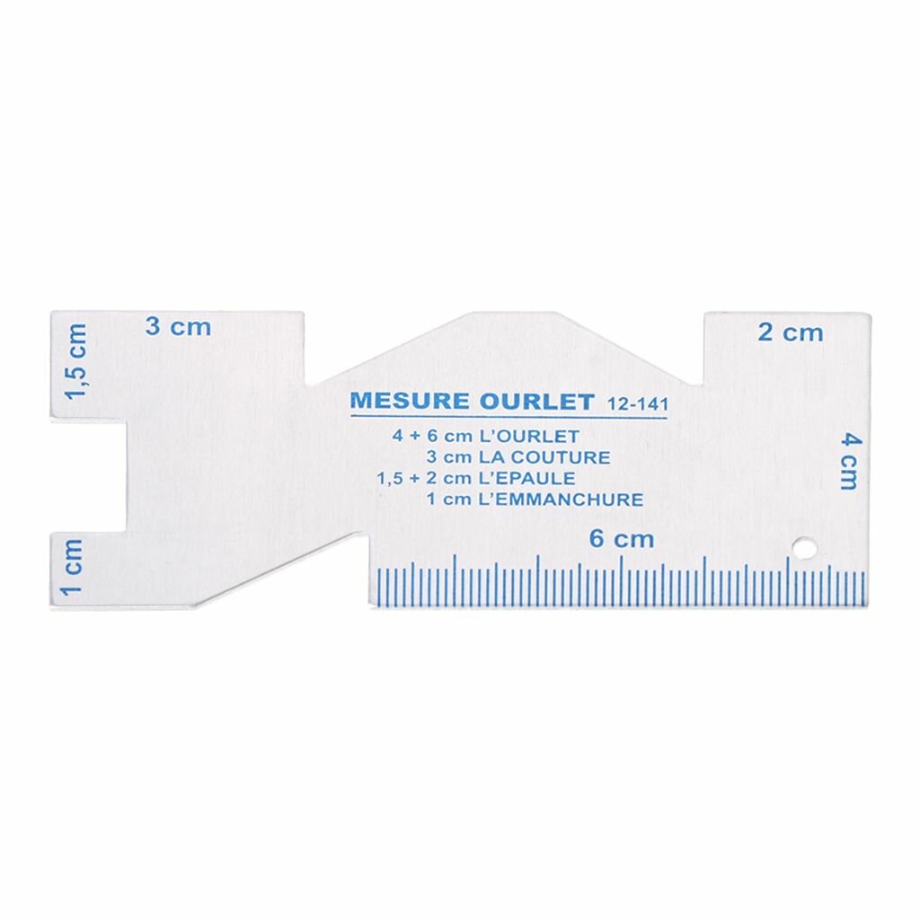 Синяя надпись маленькая алюминиевая линейка измерения толщины шитья линейка порции