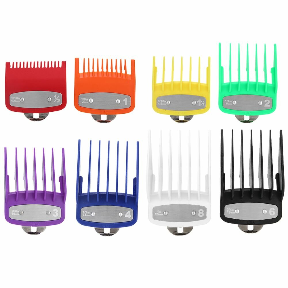 8 шт. насадок для позиционирования стрижки с ограничителем, сменный суппорт для машинки для стрижки волос WAHL, прочные и точные