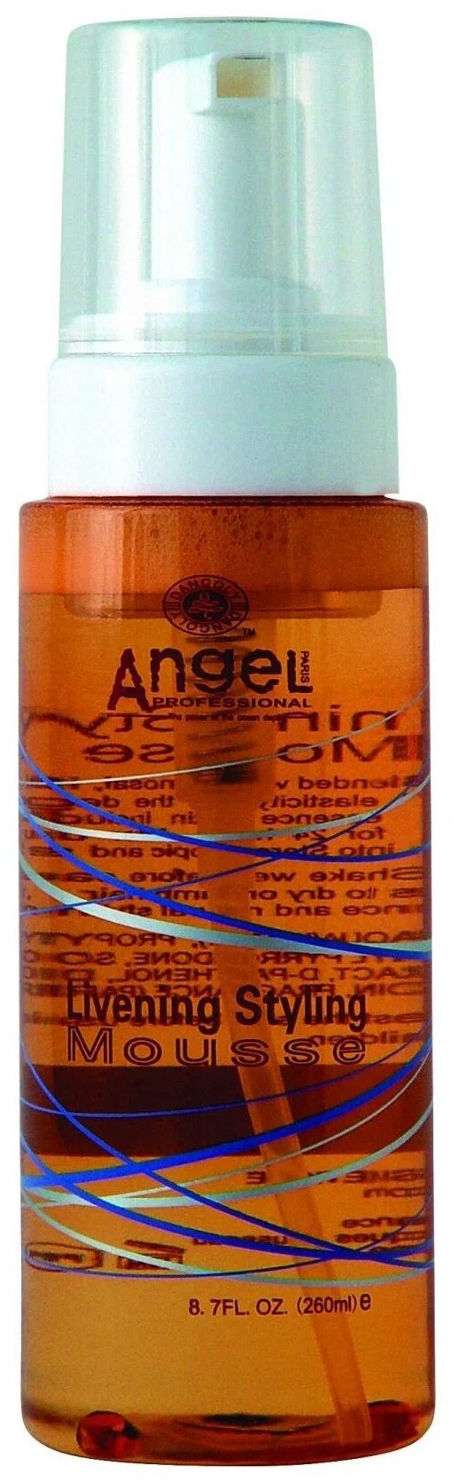 Angel Professional Мусс тонизирующий для укладки волос, для создания локонов Livening Styling Mousse, 260 мл