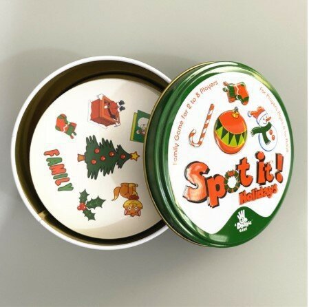 Карточная игра на английском языке Spot It Game, Dobble, — это семейная карточная игра для поиска отличий.