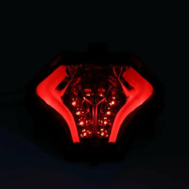 Светодиодный задний фонарь для мотоцикла, указатель поворота, стоп-сигнал для YAMAHA MT07 FZ07 MT03 YZF R3 R25 2014-2023 2021 2022 MT25 lc150 sniper150 Красный, Red Light