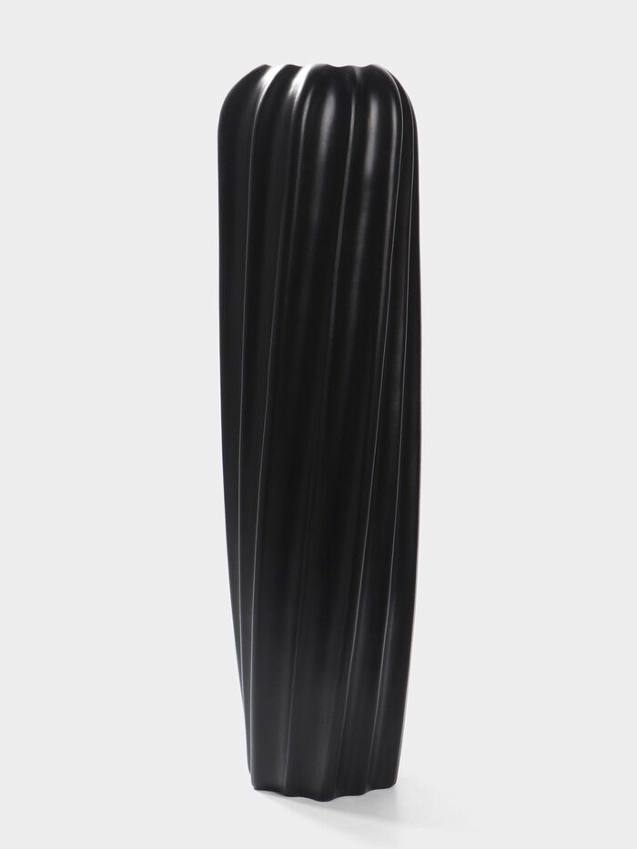 Ваза напольная керамика "Бласио" 58х14 см, чёрный 10902447